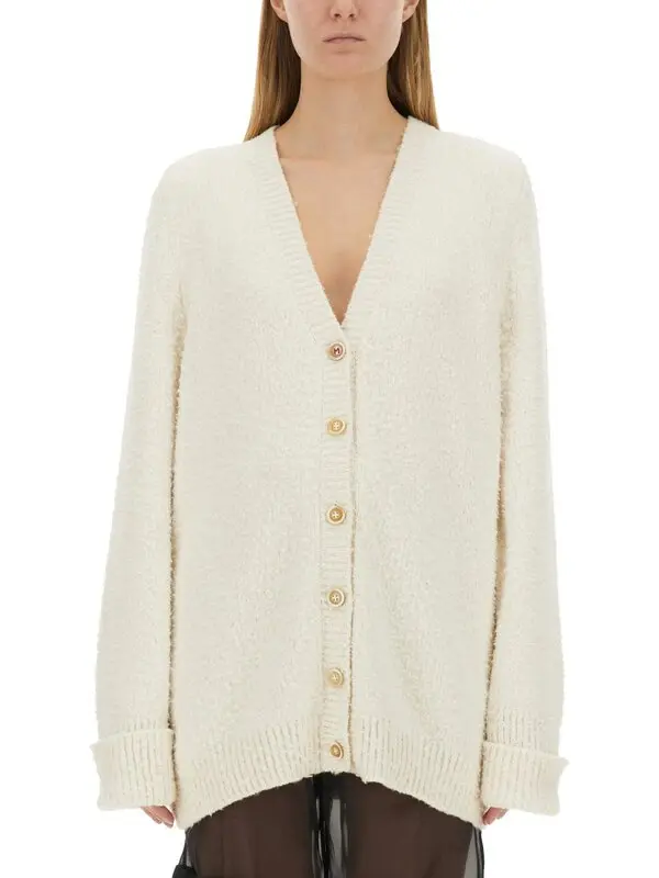 MAISON MARGIELA Oversized Cardigan - White