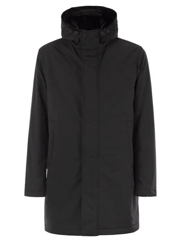 Herno Hooded Padded Parka - Black