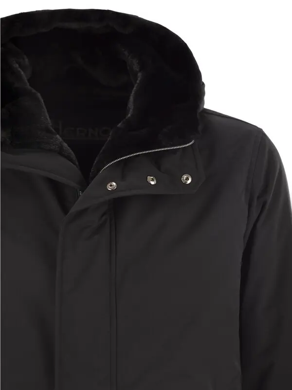 Herno Hooded Padded Parka - Black