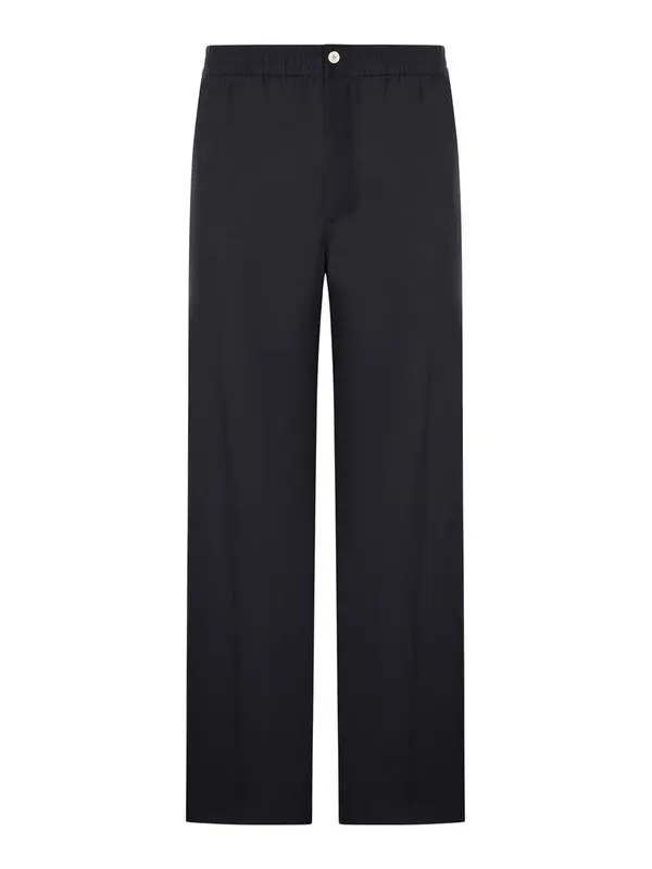 Celine Linen And Cotton Blend Trousers