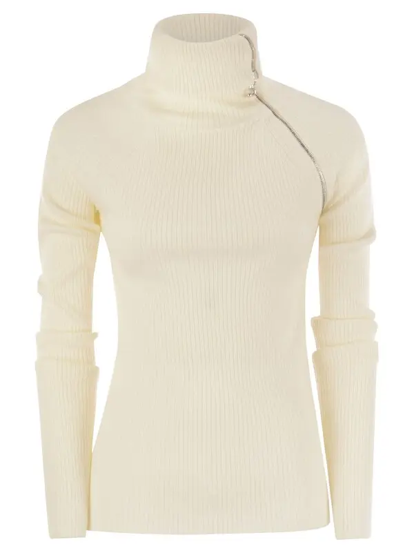 Sportmax Pinna High-neck Zip Jumper