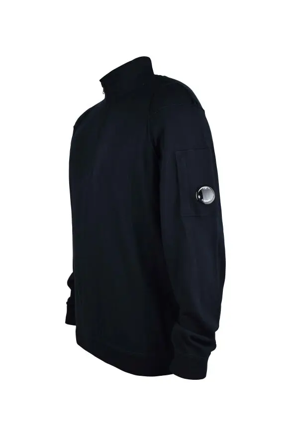 C.P. COMPANY Half-zip Knit Pullover With Lens Detail