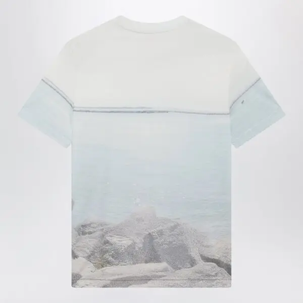 Chloé Crewneck Logo T-shirt In Cotton Jersey - Multicolor