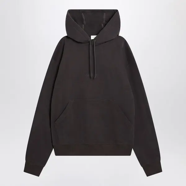 Saint Laurent Cotton Hoodie With Logo Embroidery