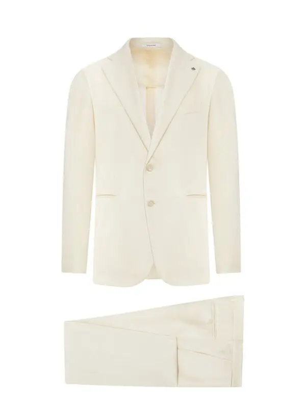 Tagliatore Vesuvio Single-breasted Linen Suit - Multicolor