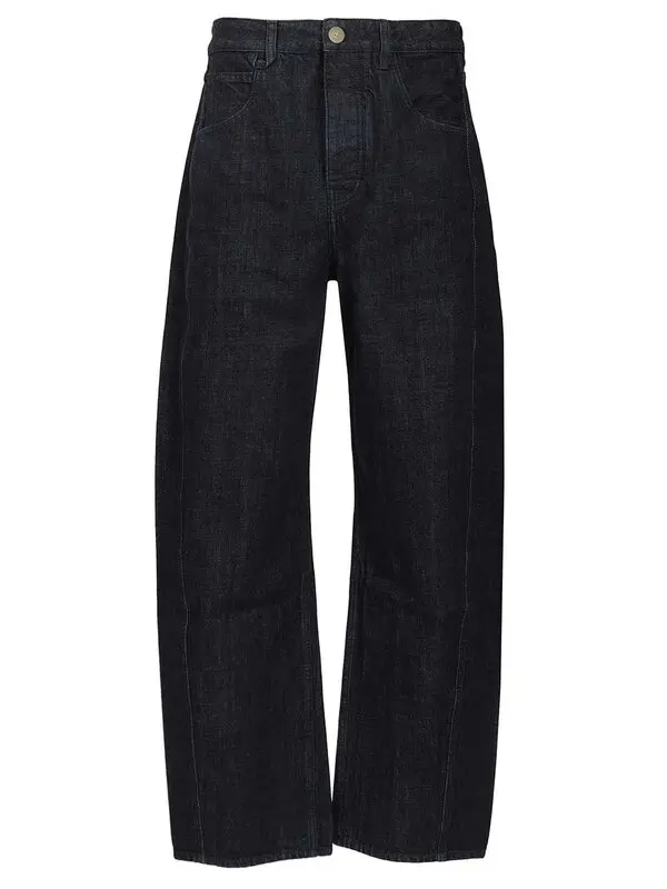 Jacquemus Curved-fit Denim Trousers - Blue