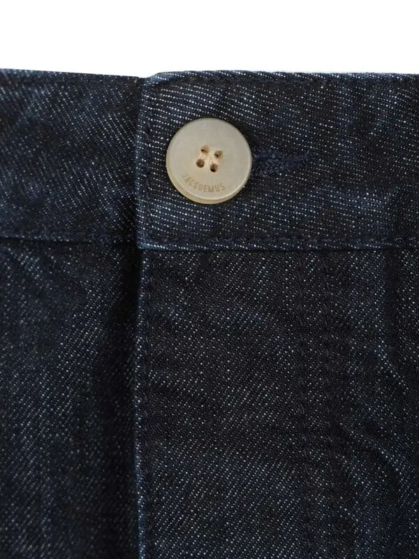 Jacquemus Curved-fit Denim Trousers - Blue