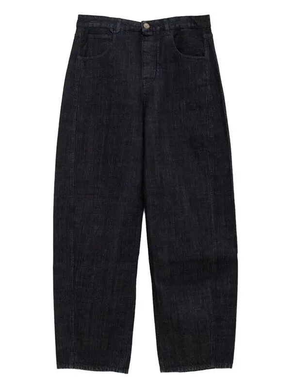 Jacquemus Curved-fit Denim Trousers - Blue