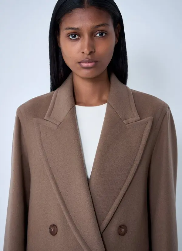 Max Mara Deletta Short Coat In Wool-cashmere Blend