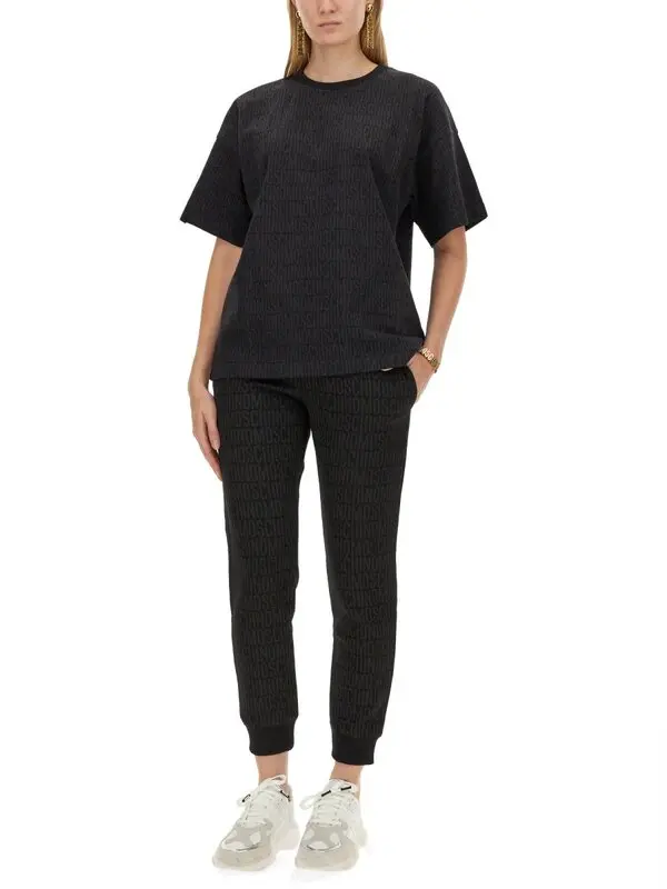 Moschino All-over Logo Cotton T-shirt