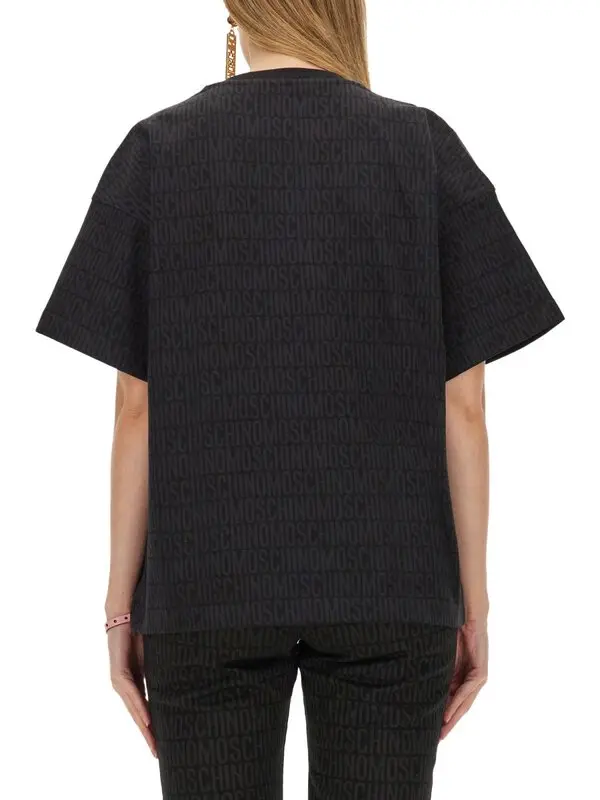 Moschino All-over Logo Cotton T-shirt