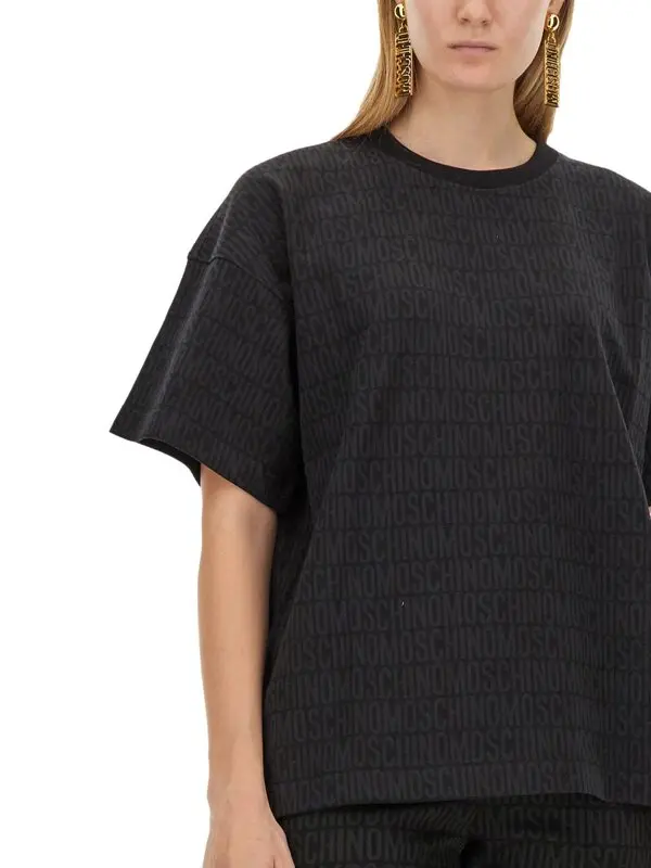 Moschino All-over Logo Cotton T-shirt