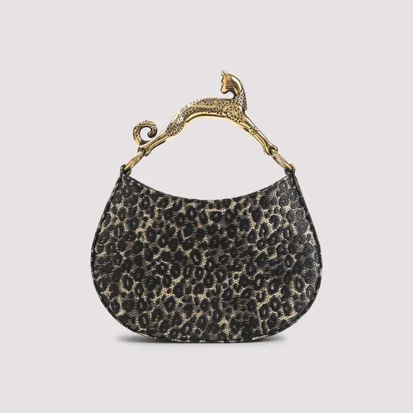 LANVIN Cat Handle Hobo Bag - Black