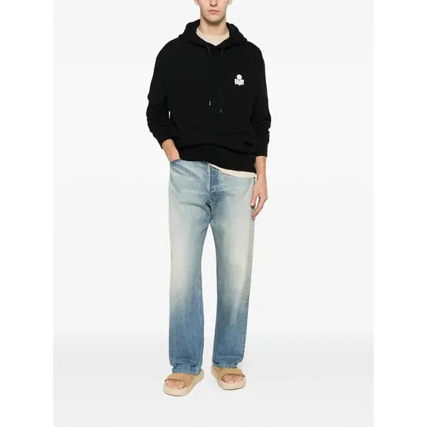 Isabel Marant Étoile Logo Detail Organic Cotton Blend Hoodie