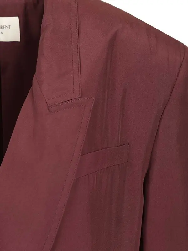 Saint Laurent Silk Double-breasted Jacket