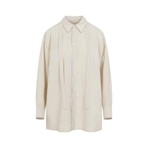 LEMAIRE Silk Long Shirt With Tie Detail