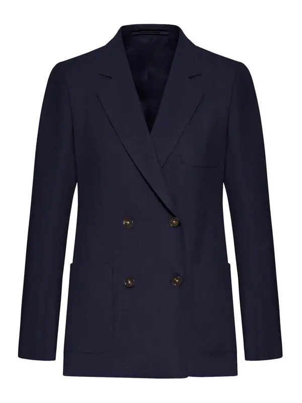 Tagliatore Double-breasted Silk Jacket