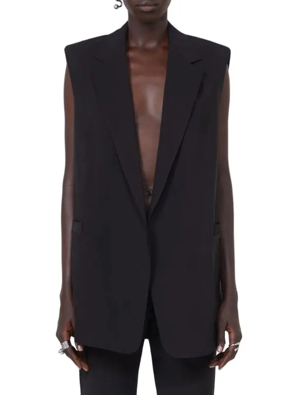Sportmax Oversized Vest In Washed Viscose