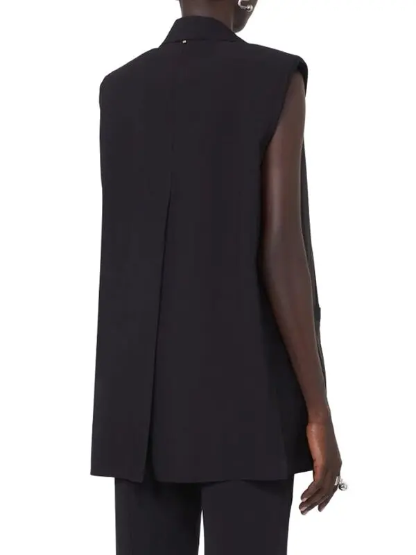 Sportmax Oversized Vest In Washed Viscose