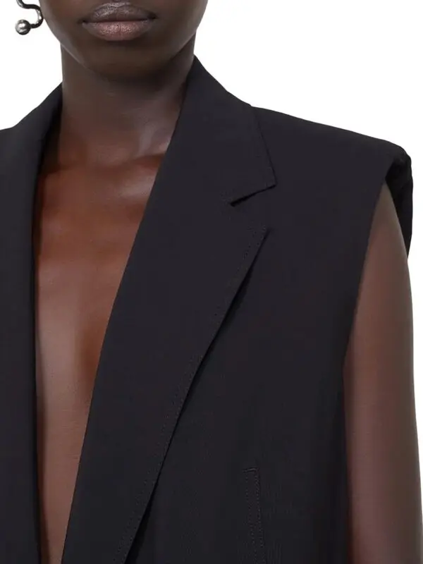 Sportmax Oversized Vest In Washed Viscose