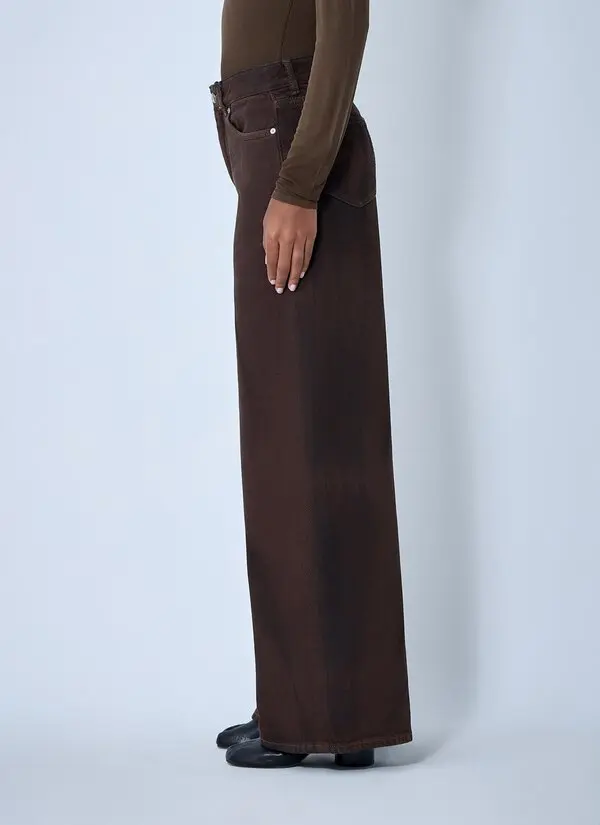 GANNI Five-pocket Straight-leg Jeans - Brown