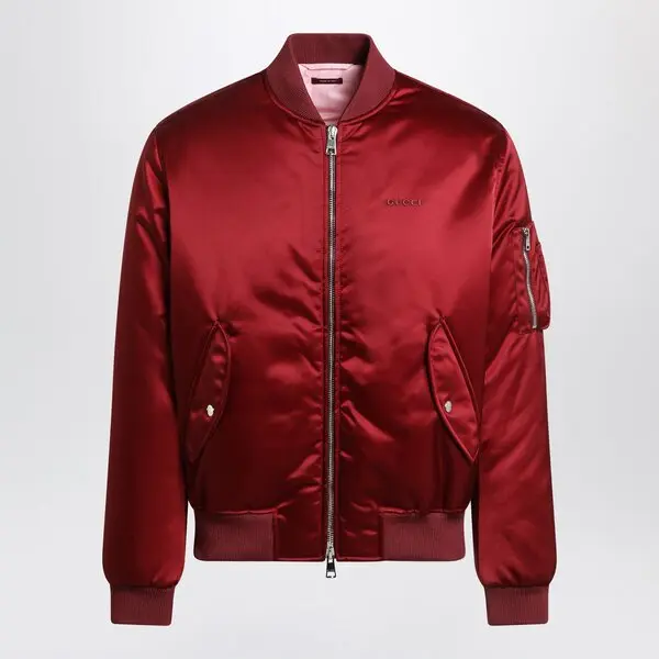 Gucci Heavy Nylon Canvas Bomber Jacket