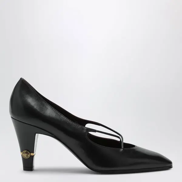 Versace Giulietta Leather Pumps - Black