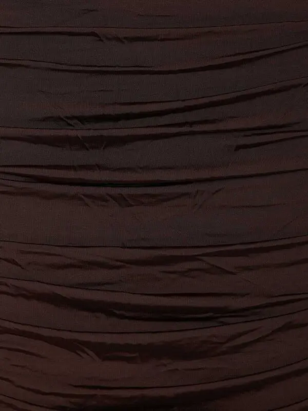 ROTATE BY BIRGER CHRISTENSEN Draped Mini Dress With Rosette Detail