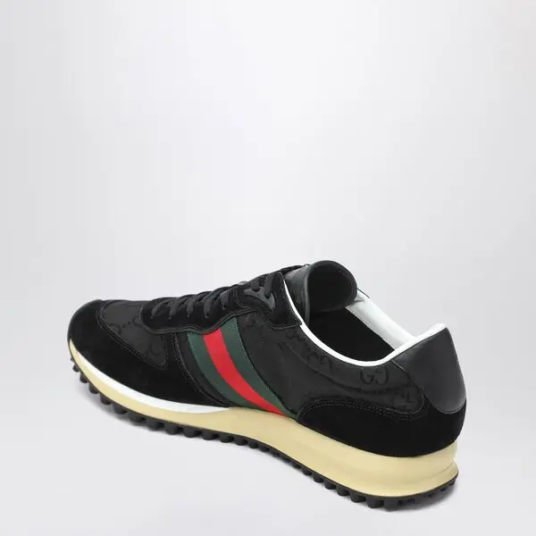 Gucci Re-motion Gg Fabric Sneakers With Suede Accents