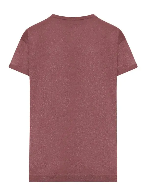 Brunello Cucinelli Cashmere And Silk Lurex T-shirt - Multicolor