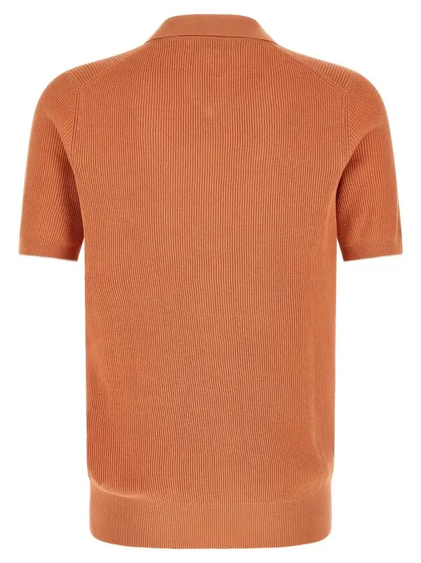 Brunello Cucinelli English Coast Polo Shirt - Orange