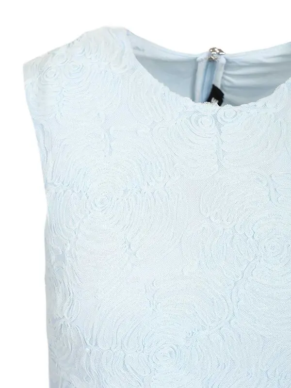 ROTATE BY BIRGER CHRISTENSEN Long Sleeveless Floral Jacquard Dress
