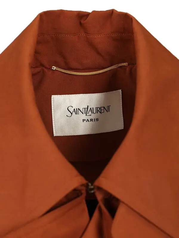 Saint Laurent Oversized Double-breasted Trench Coat - Brown