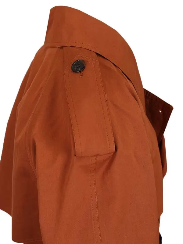 Saint Laurent Oversized Double-breasted Trench Coat - Brown
