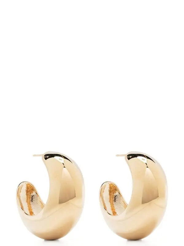 Isabel Marant Étoile Shiny Crescent Hoop Earrings - Gold