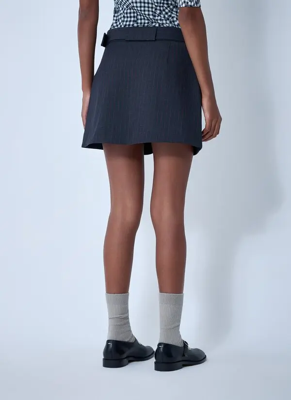 GANNI Stretch Stripe Mini Skirt