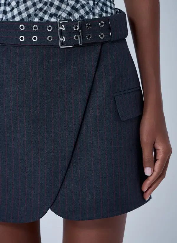 GANNI Stretch Stripe Mini Skirt