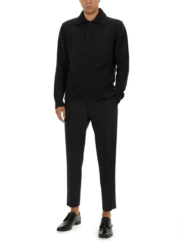 Dolce & Gabbana Wool Polo - Black