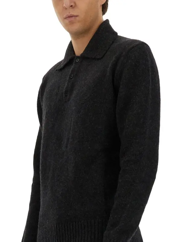 Dolce & Gabbana Wool Polo - Black