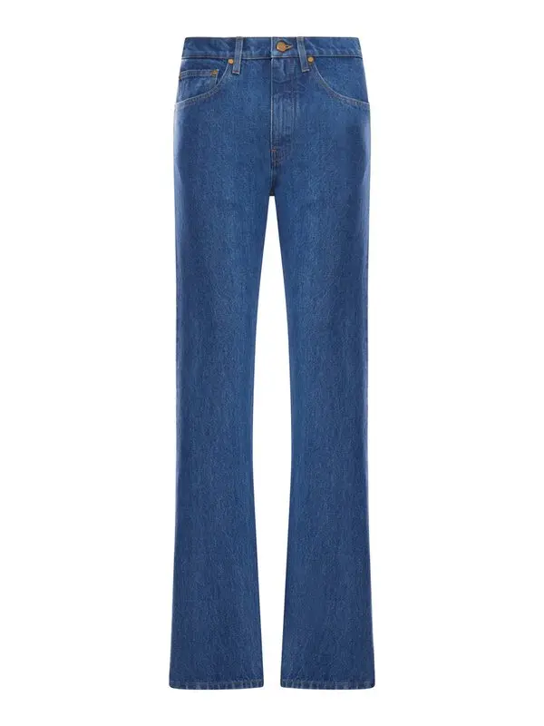 JIL SANDER Mid-rise Flare Jeans In Medium Denim - Multicolor