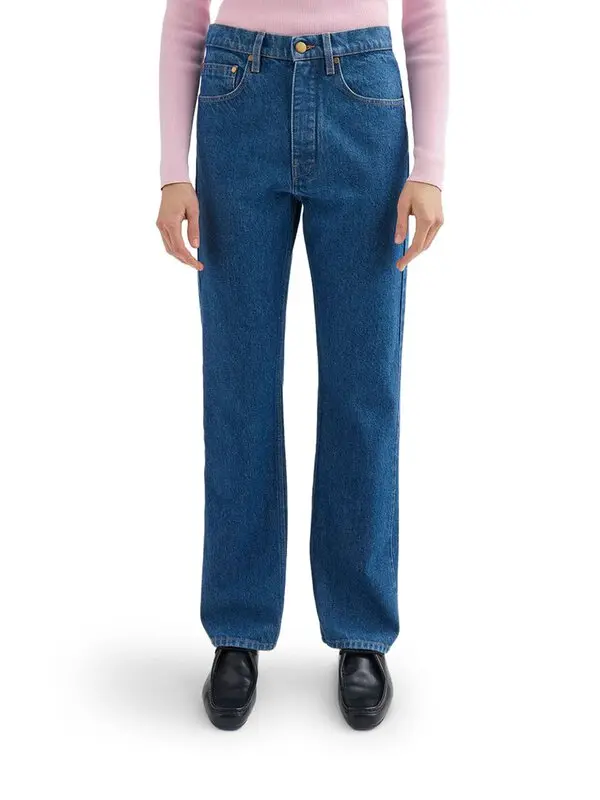 JIL SANDER Mid-rise Flare Jeans In Medium Denim