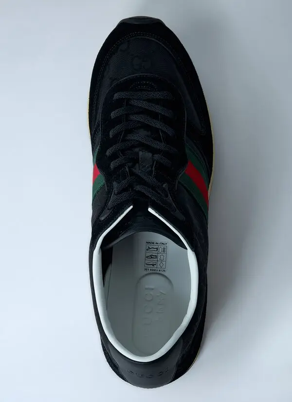 Gucci Re-motion Low-top Sneakers With Logo Motif - Black