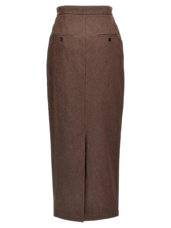 Max Mara Pianosa Skirt - Brown