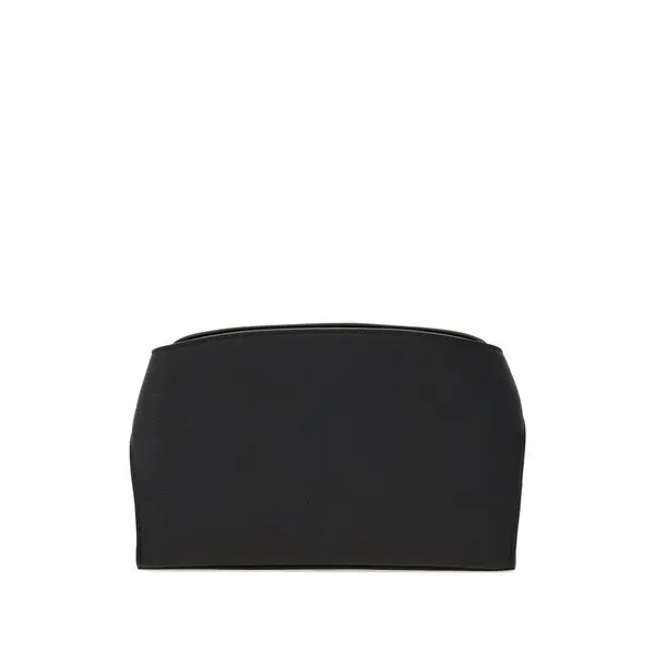 FERRAGAMO Calfskin And Fabric Messenger Bag - Black