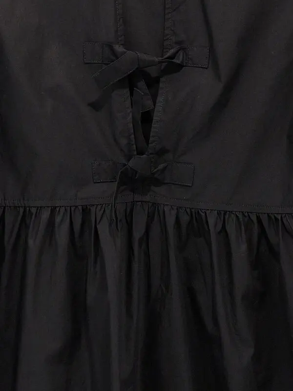 GANNI Knot Poplin Dress