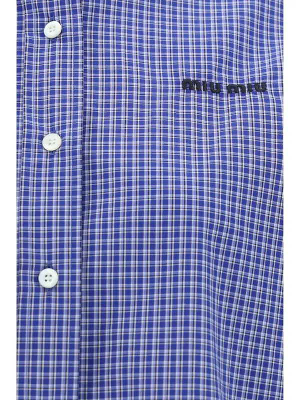 Miu Miu Cotton Geometric Print Shirt