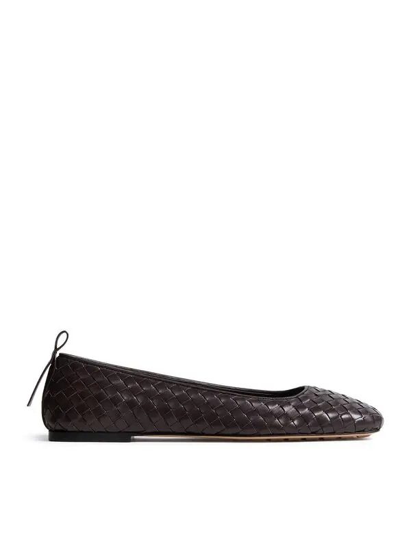 Bottega Veneta Charlotte Woven Leather Ballet Flats - Multicolor