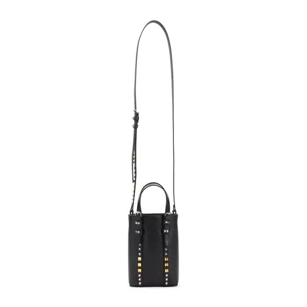 Valentino Garavani Calf Leather Mini Bucket Bag - Black