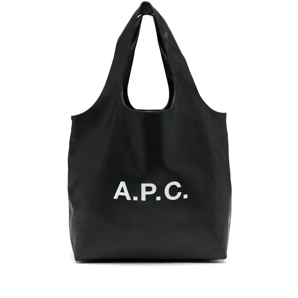 A.p.c. Leather Effect Tote Bag - Black