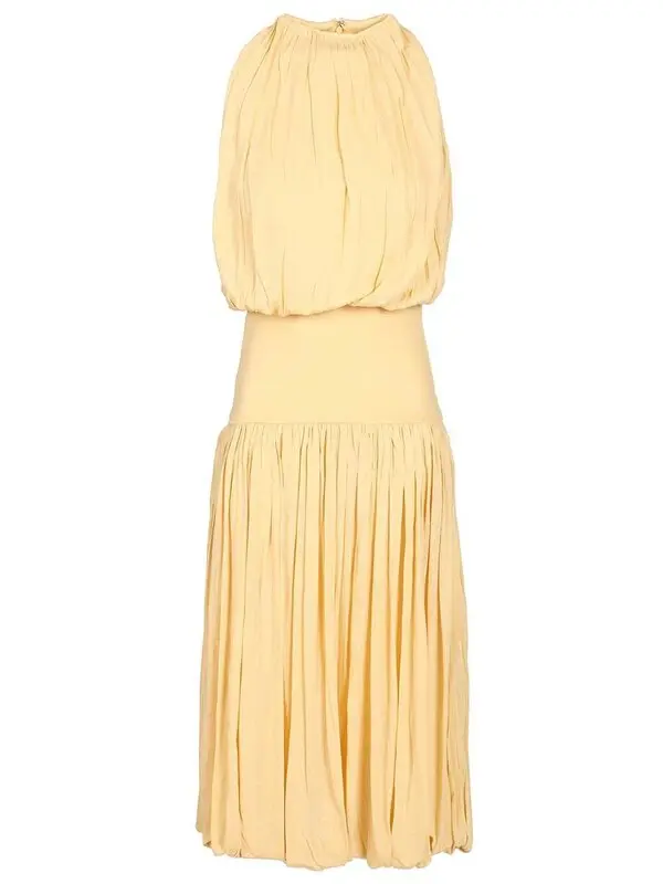 TOTEME Soft Gathered Dress - Yellow